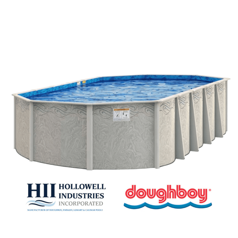 Doughboy Oval Bay Burst / Silver Interlude Resin Hybrid Pool Kit — Vita ...