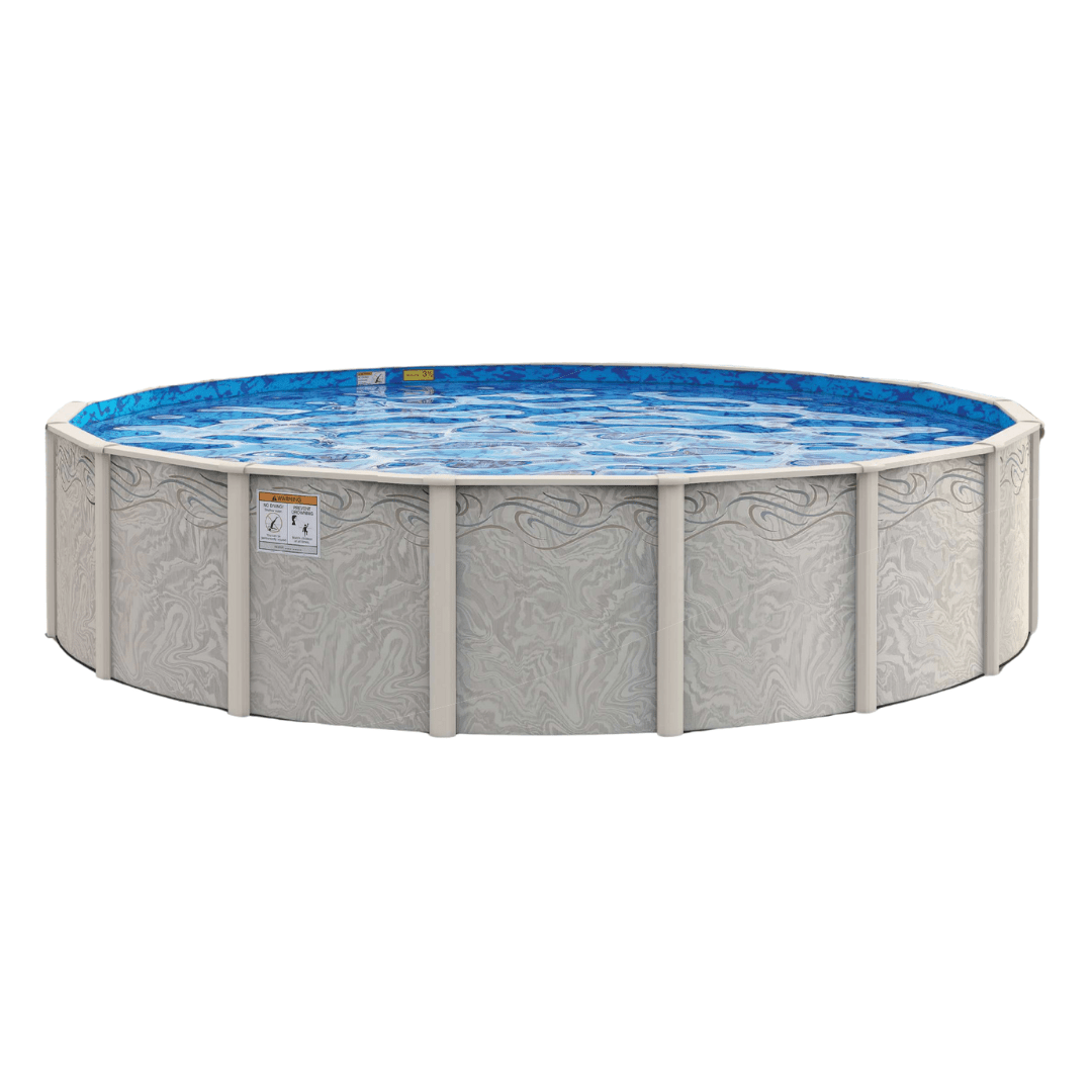 H.I.I. Doughboy Marsh Majesty Beachwood Round Resin Swimming Pool Kit ...