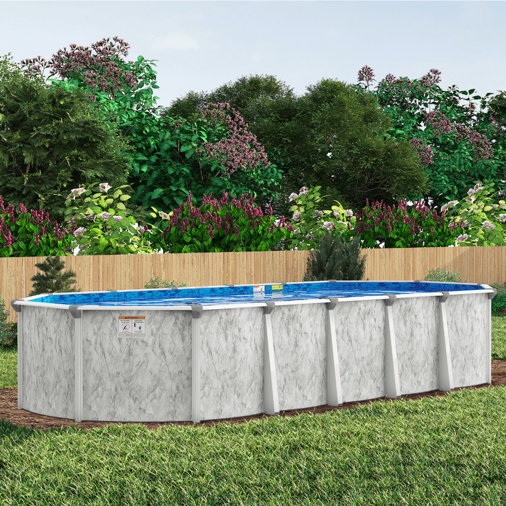 Ocean Current Oval HYBRID Above-Ground Pool Kit, 54" Height — Vita Pool ...