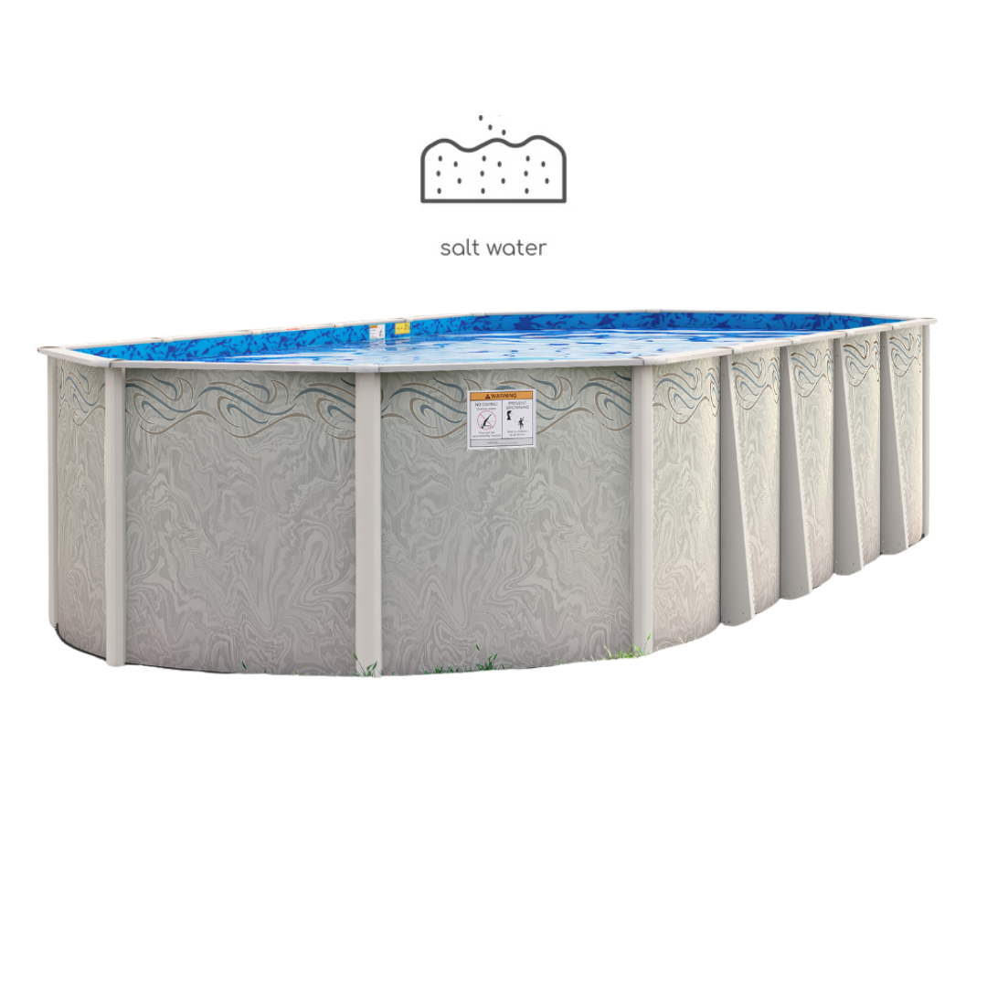 Delta Dream Oval Aluminum Pool and Skimmer Kit - Salt Friendly - 52"/5