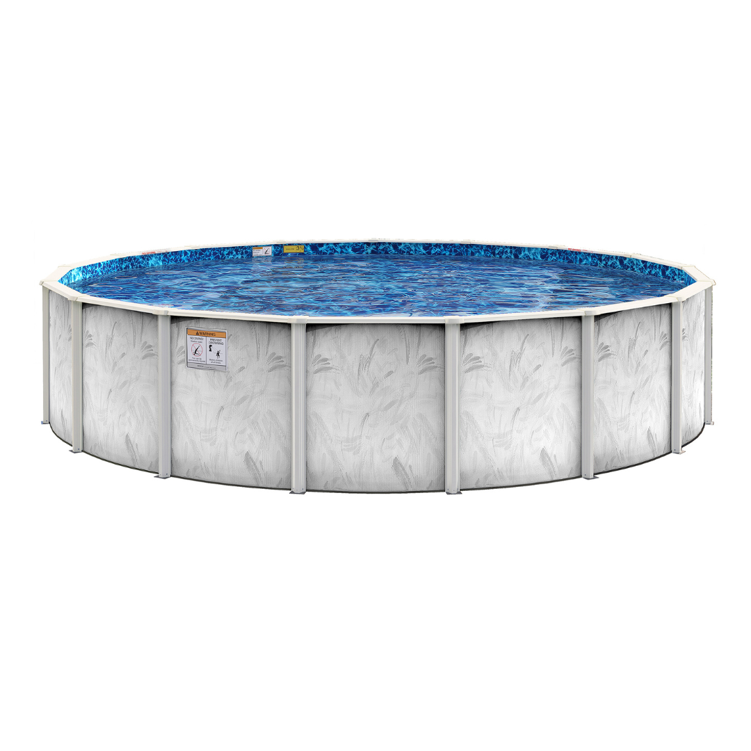 Doughboy River Breeze Round Steel Pool Kit + Skimmer & Blue Liner ...