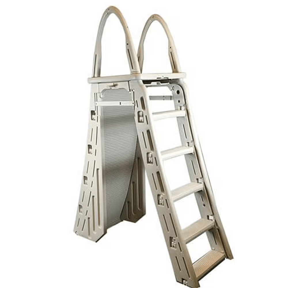 Confer 7200 Roll-Guard A-Frame Safety Pool Ladder - Warm Gray — Vita ...