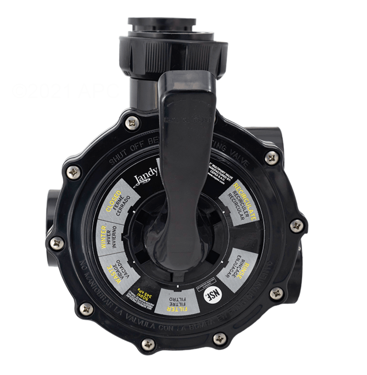 Fluidra Jandy BWVL-MPV-80 2" Side Mount Multi-Port Valve MPV for DEV/J — Vita Pool Supply