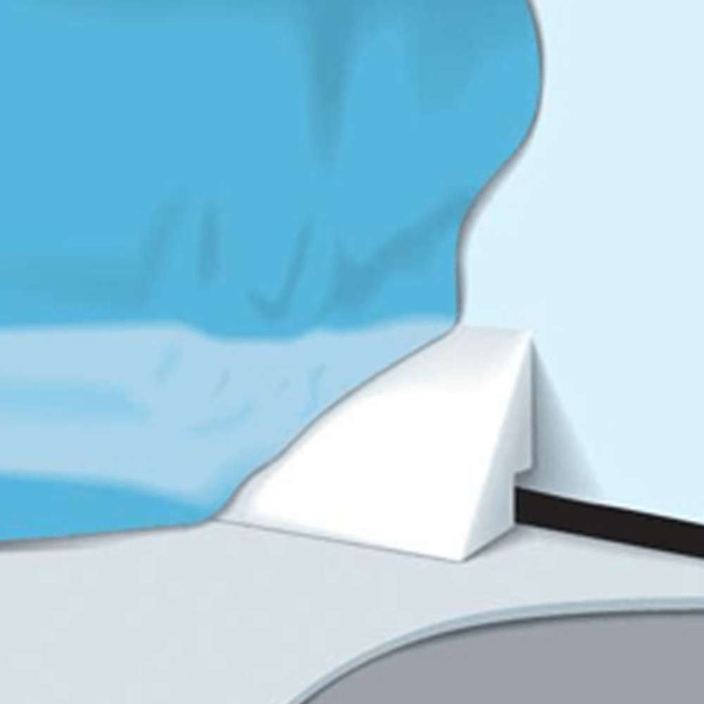 Gladon PNP192EACH White 4' Molded Foam Pool Cove — Vita Pool Supply