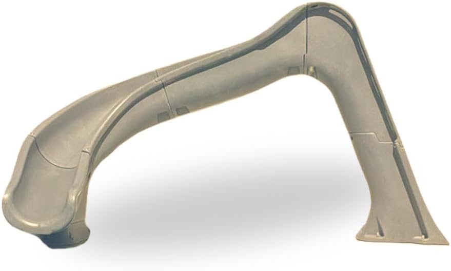 Global Side Winder 7'8" Pool Slide Sandstone Left Turn, GPPSSW-SAND-L ...