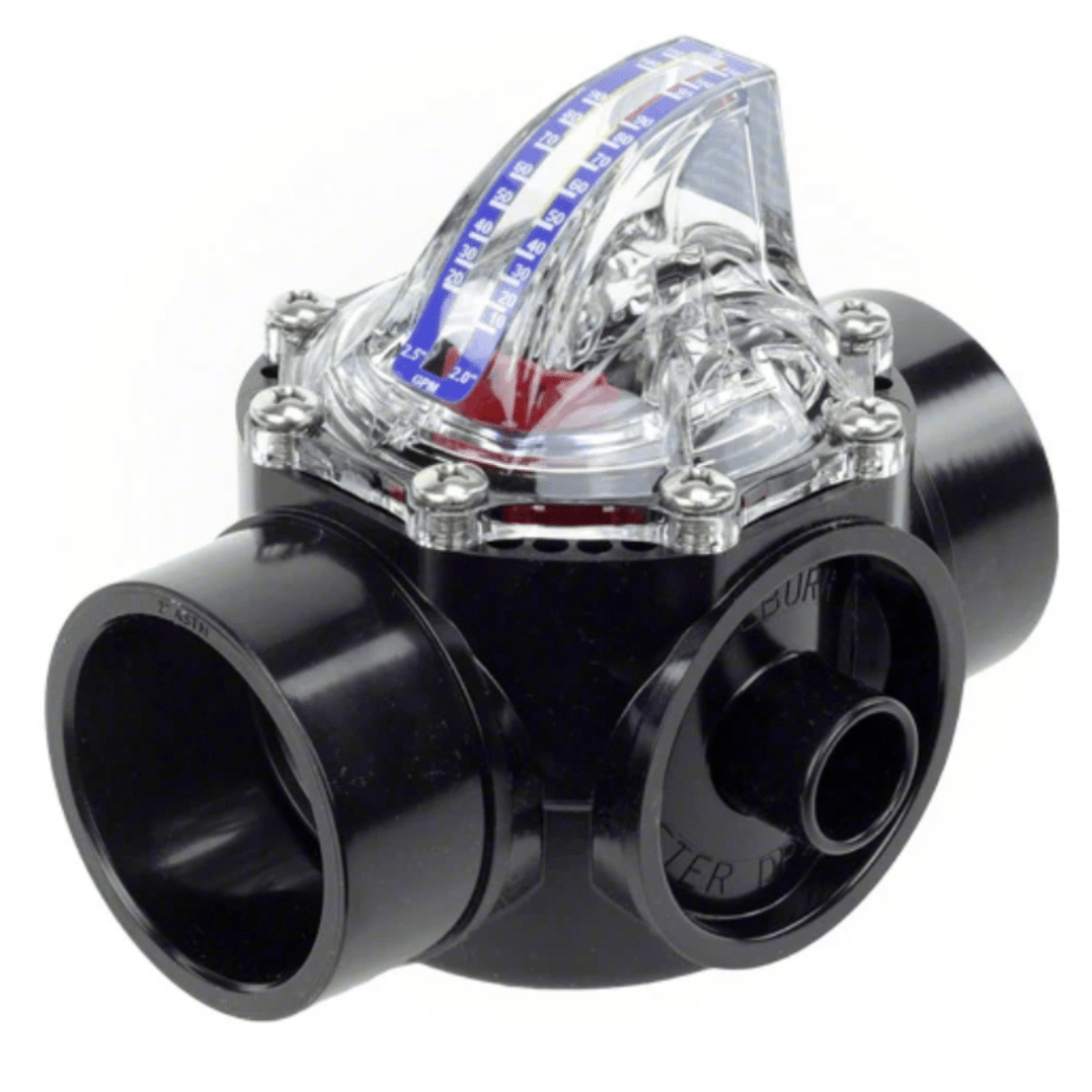 H2flow FV-C-S 2" - 2.5" FlowVis Flowmeter with Safety Flapper FVCS ...