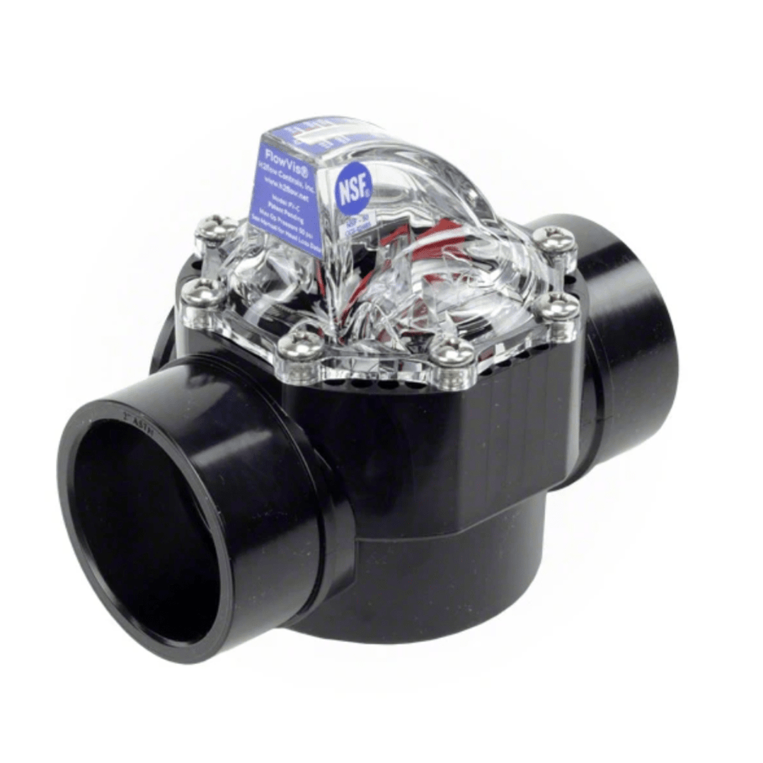 H2flow FV-C-S 2" - 2.5" FlowVis Flowmeter with Safety Flapper FVCS ...