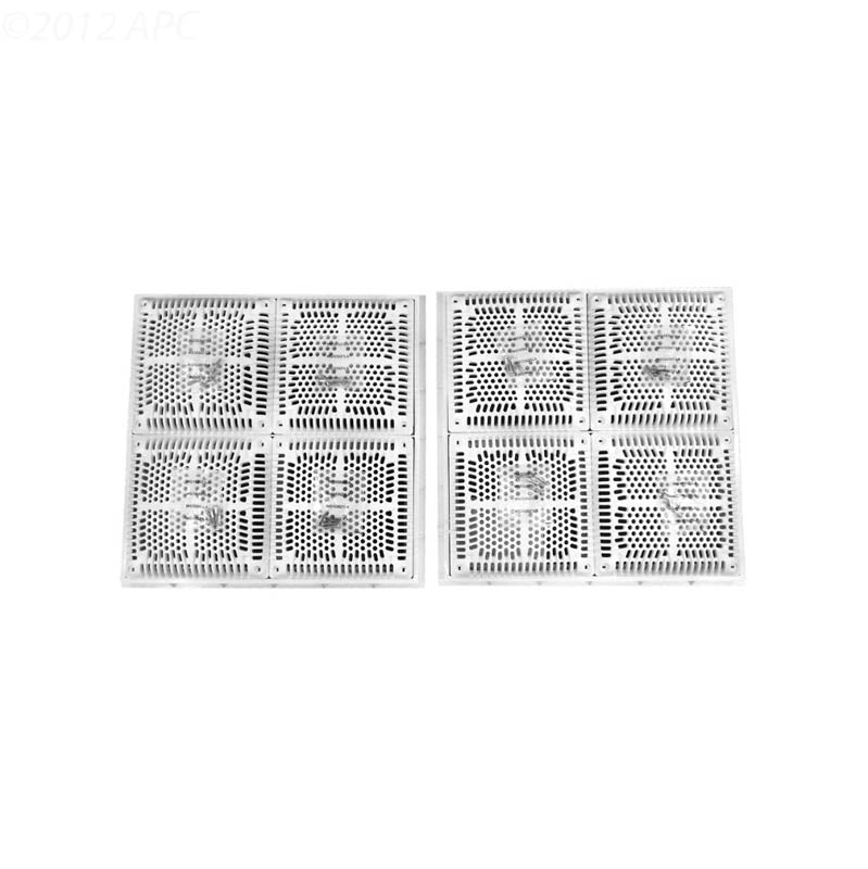 Hayward WG1033HF2PAK2 18" Square Drain Cover & Inner/Outer Frame, 2-Pk ...