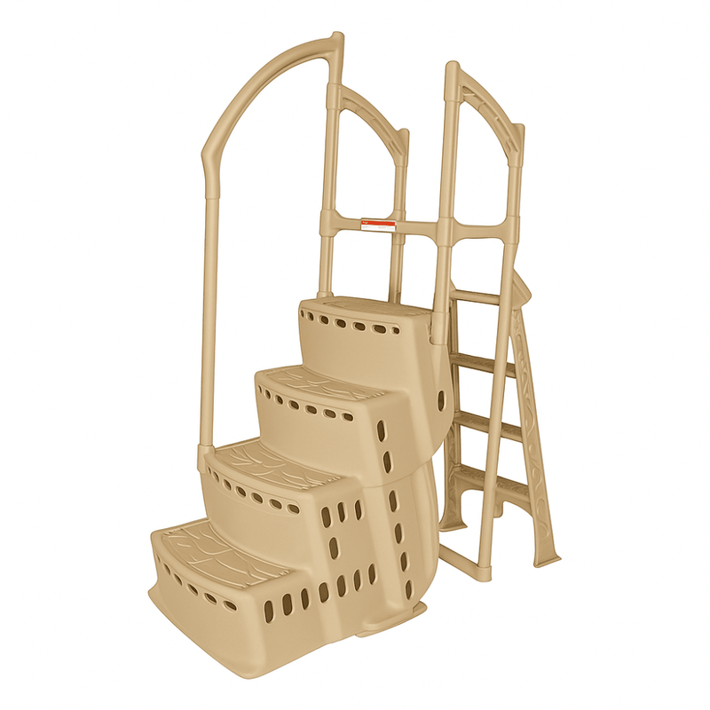 InnovaPlas Biltmor Above-Ground Pool Step with Deck Attachments (5005 ...