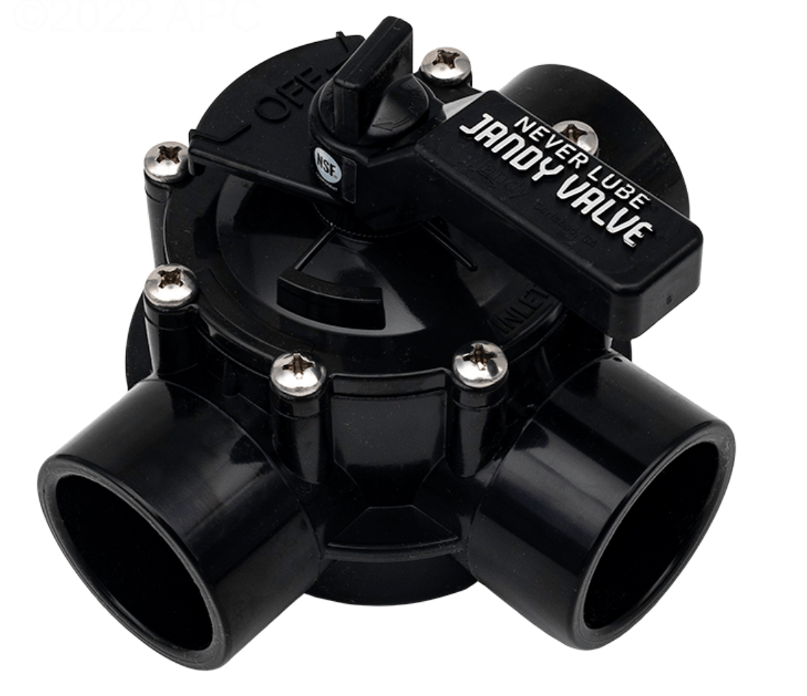 Jandy 4715 3-Port 1.5" - 2" Never Lube Valve, Standard Diverter — Vita ...