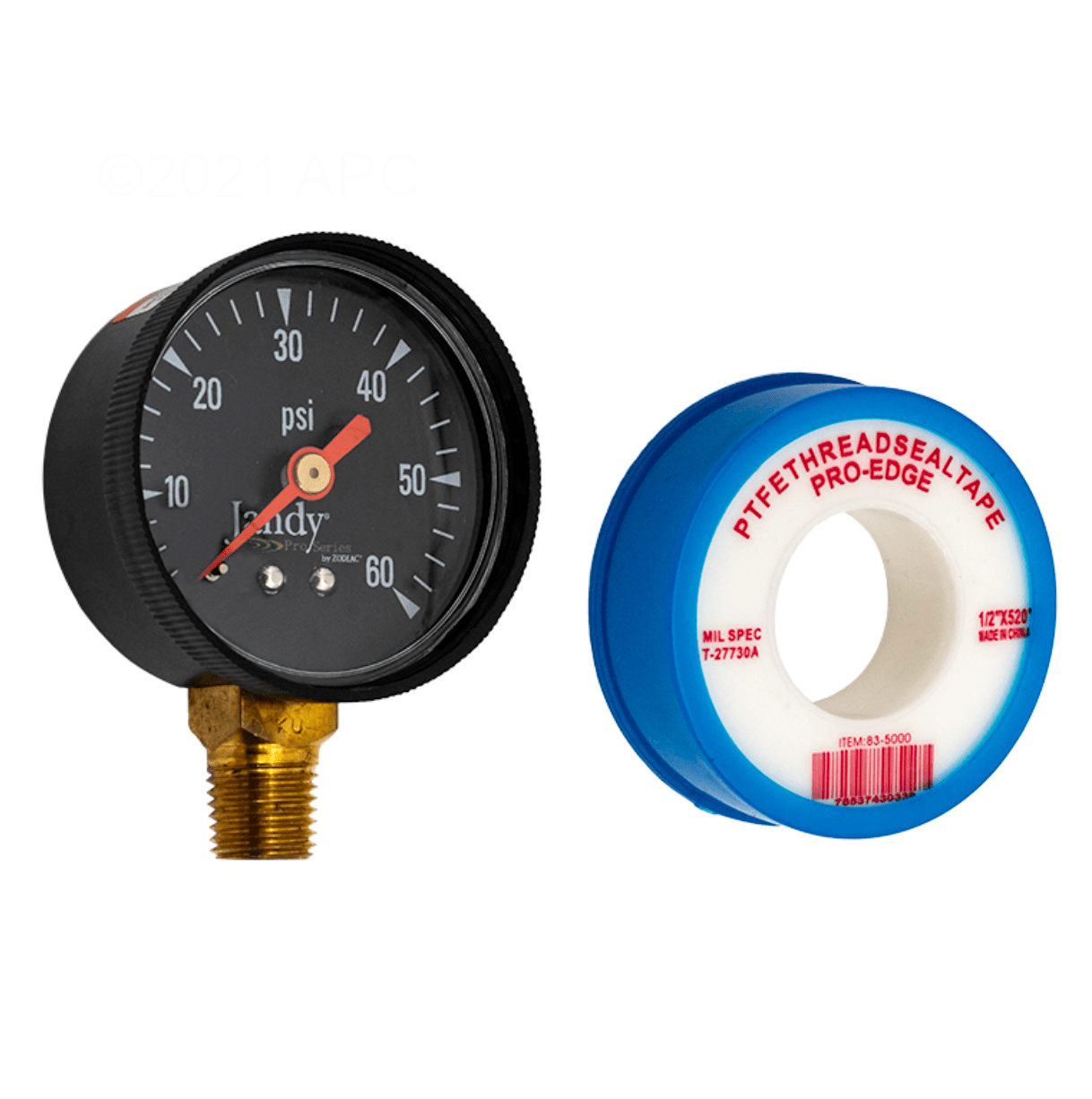 Jandy R0556900 CJ Series 0-60 PSI Pressure Gauge Zodiac — Vita Pool Supply