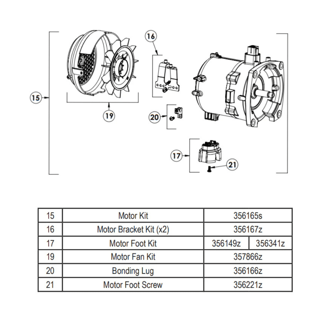 Pentair 356164S 1.5 HP IntelliFlo3 VSF Pump Motor Kit — Vita Pool Supply