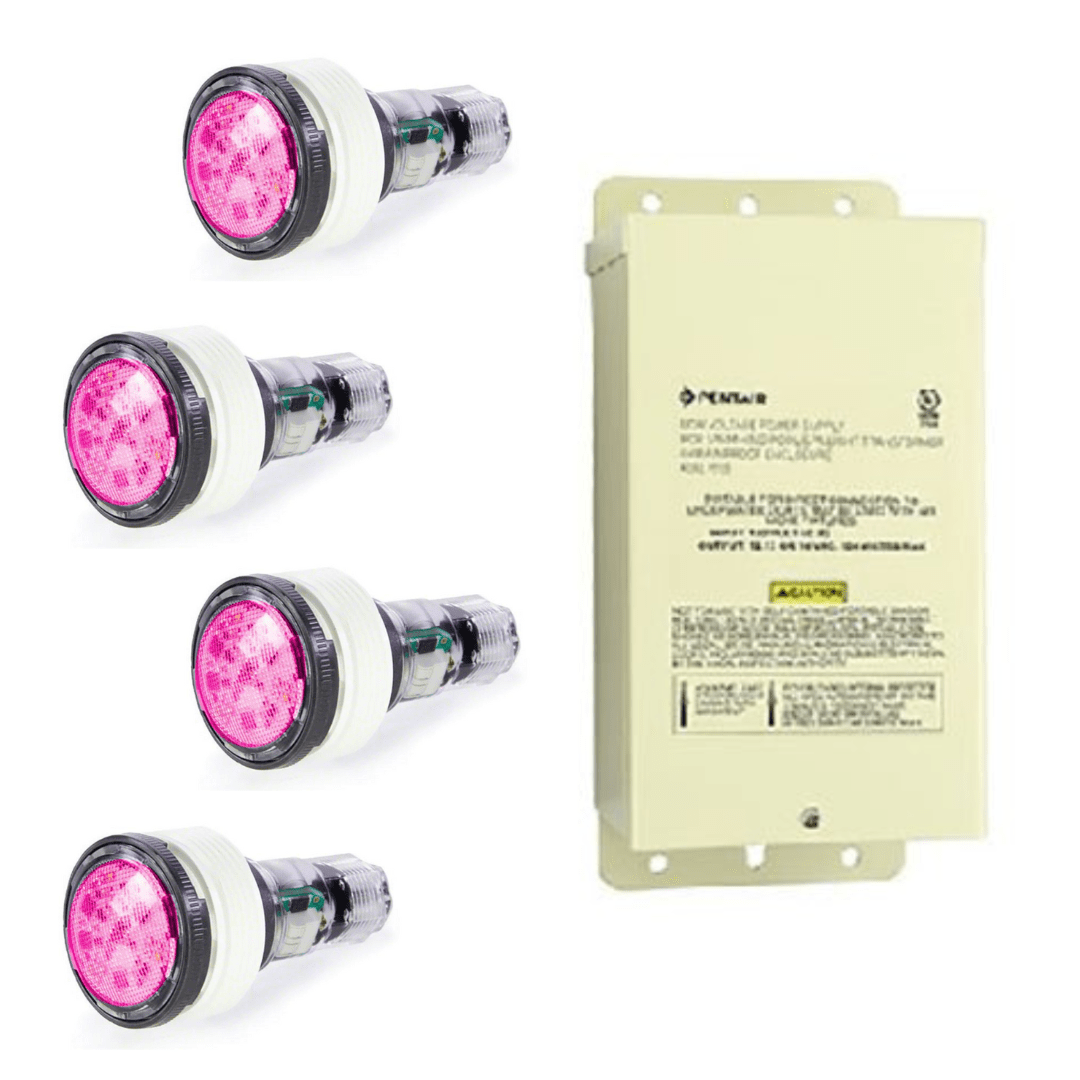 Pentair 602133 MicroBrite LED Lights Combo Kit, 4-Pack, Multi-Color ...