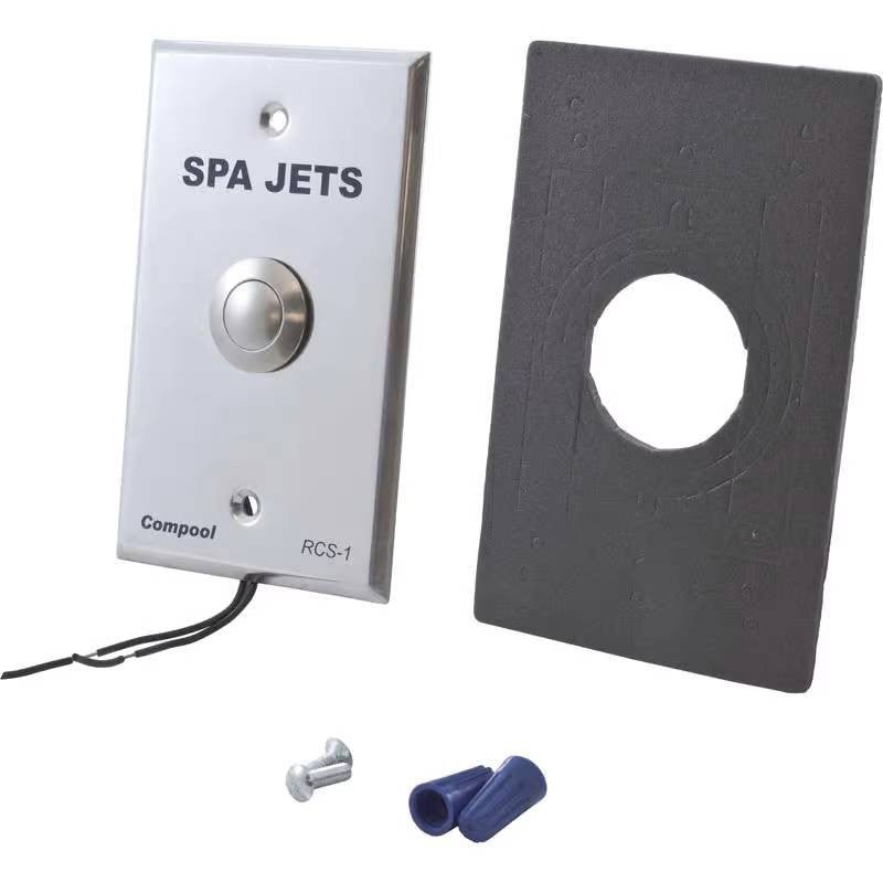 Pentair RCS1Z Single Gang Plate Wall Mount Spa Jet Switch — Vita Pool ...