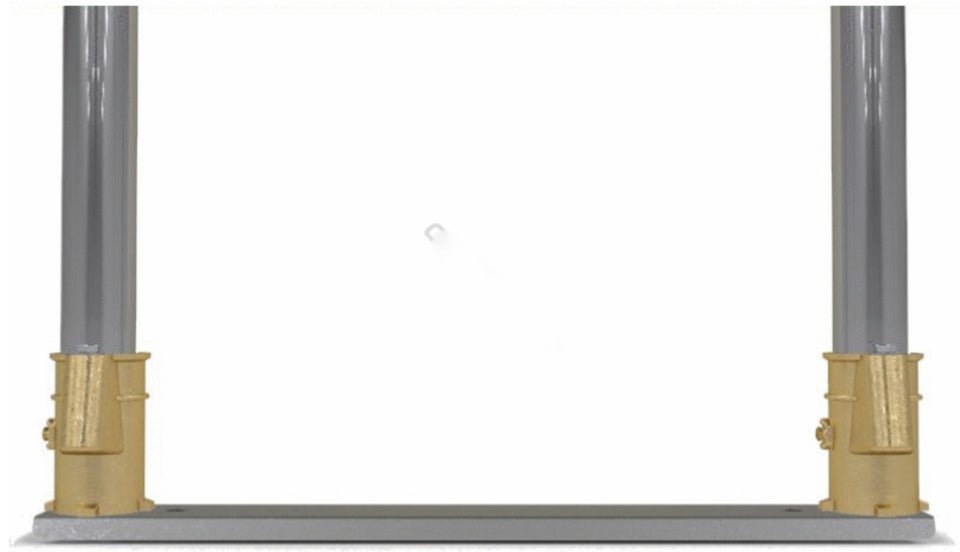Perma-Cast PC-4020-BC 4" Bronze Deck Anchor Channel with 20" Center an ...