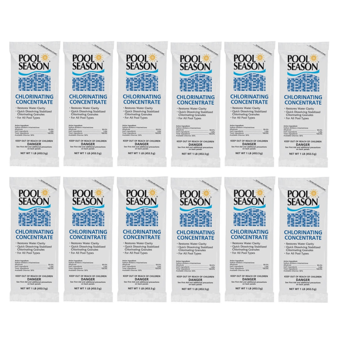 Pool Season 12 lb Chlorinating Concentrate, 1 lb Bags, HGH-50-2501 ...