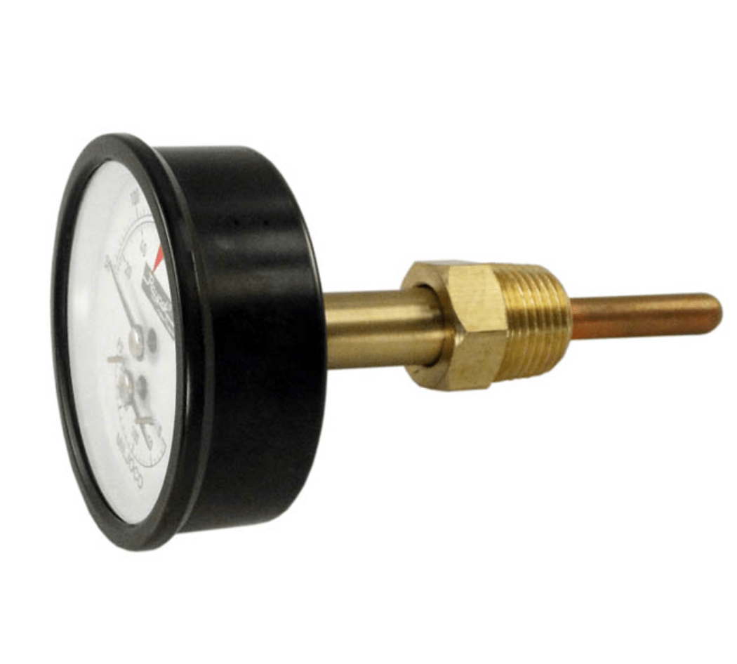 Raypak 007399F Temperature & Pressure Gauge 0 - 200 psi — Vita Pool Supply
