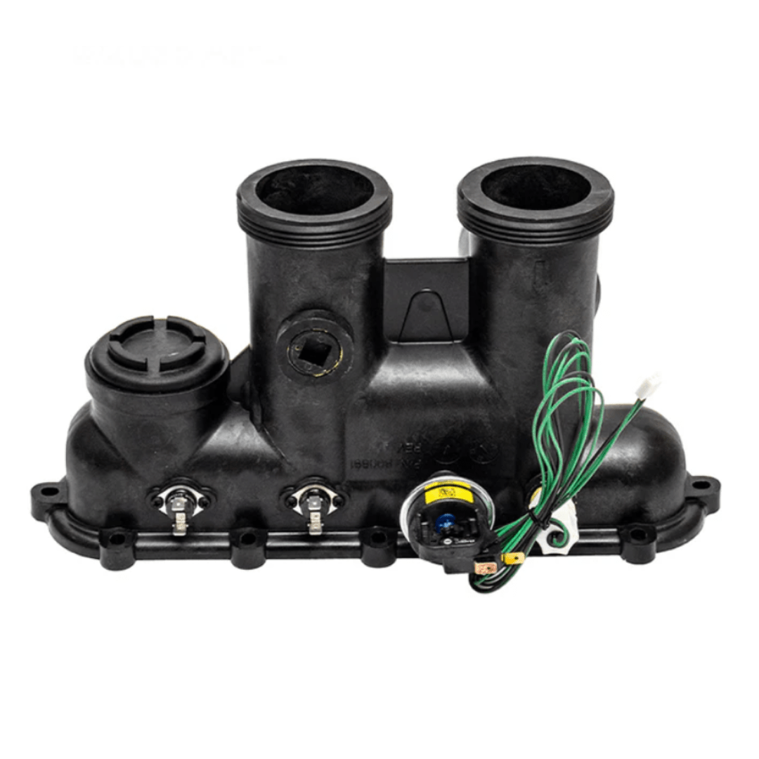 Raypak 017959F 206/407 Inlet/Outlet Header Complete ProTek Shield — Vita Pool Supply