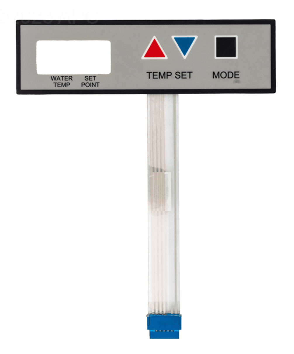 Raypak 009184F Switch/Decal Membrane Kit R185A, R265A, R335A, R405A ...