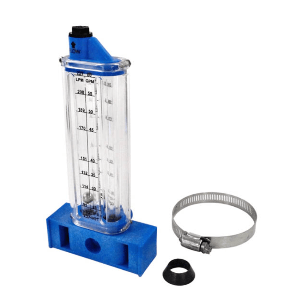 Rola-Chem 570391V Flow Meter Vertical Top Mount 6" PVC Pipe 250 to 105 ...