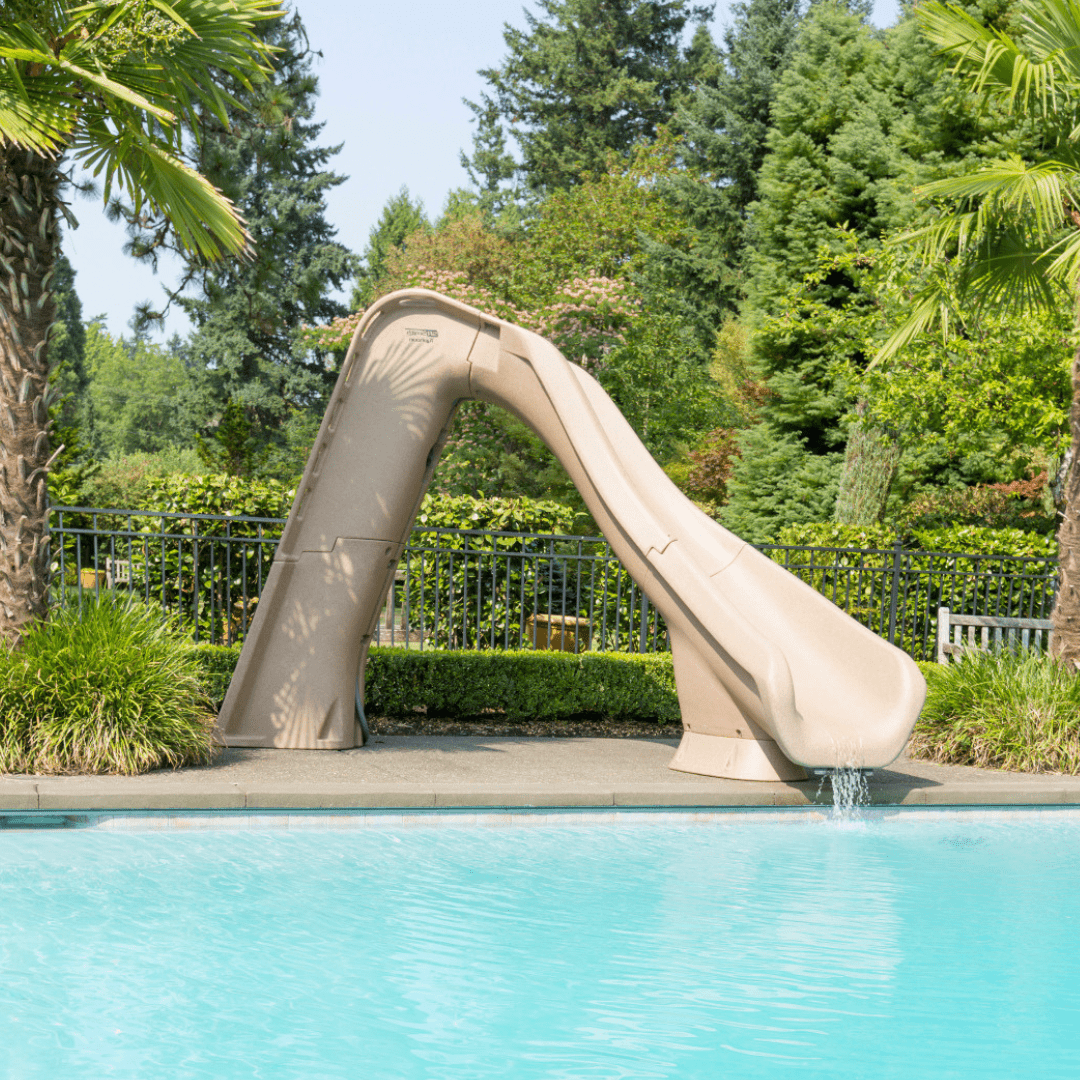 S.R. Smith Typhoon Slide, Sandstone, Left Turn, 670-209-58223 — Vita Pool Supply